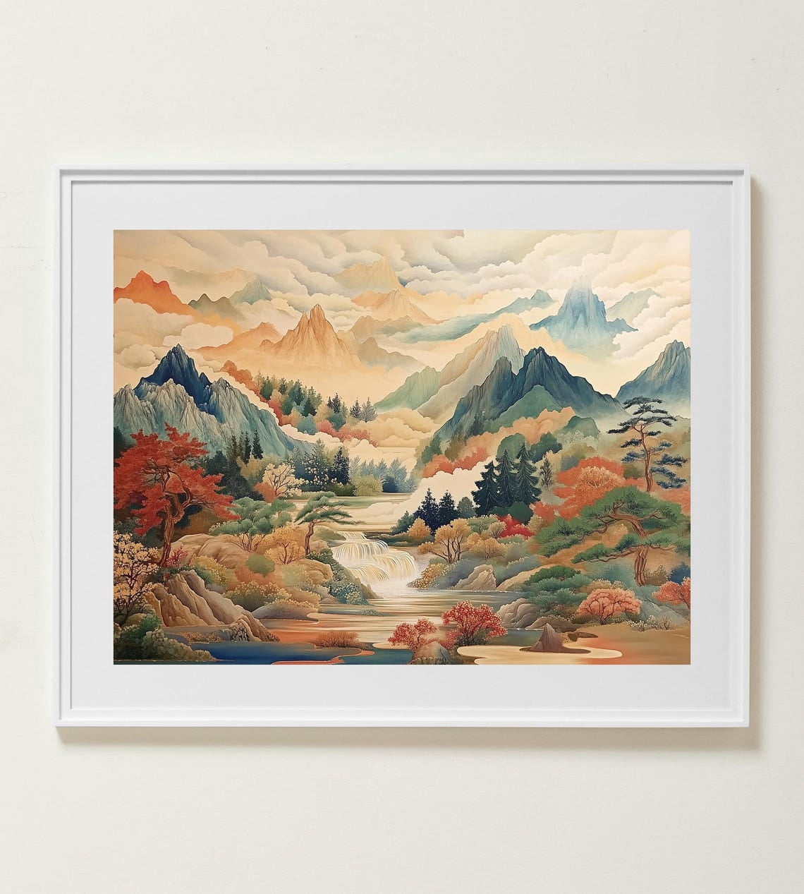 Mount Fuji Wall Art, Yayoi Kusama Japanese, Landscape Poster, Gallery ...