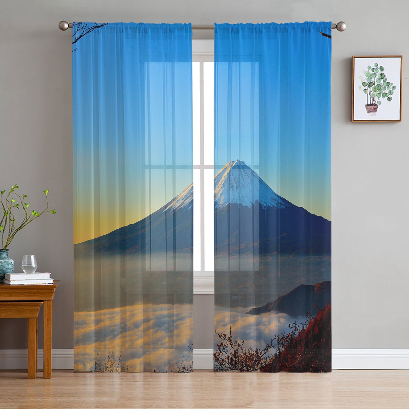 Mount Fuji With Cherry Blossom View From Lake Kawaguchiko Japan Sheer ...