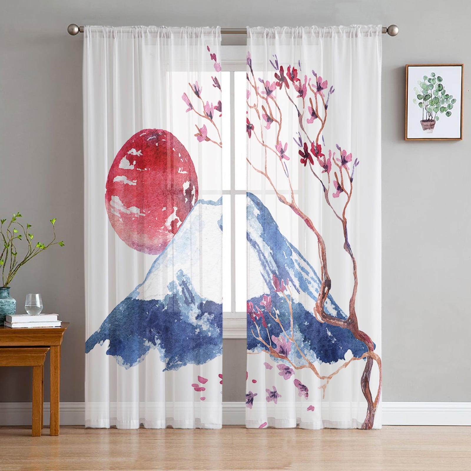 Mount Fuji With Cherry Blossom View From Lake Kawaguchiko Japan Sheer ...