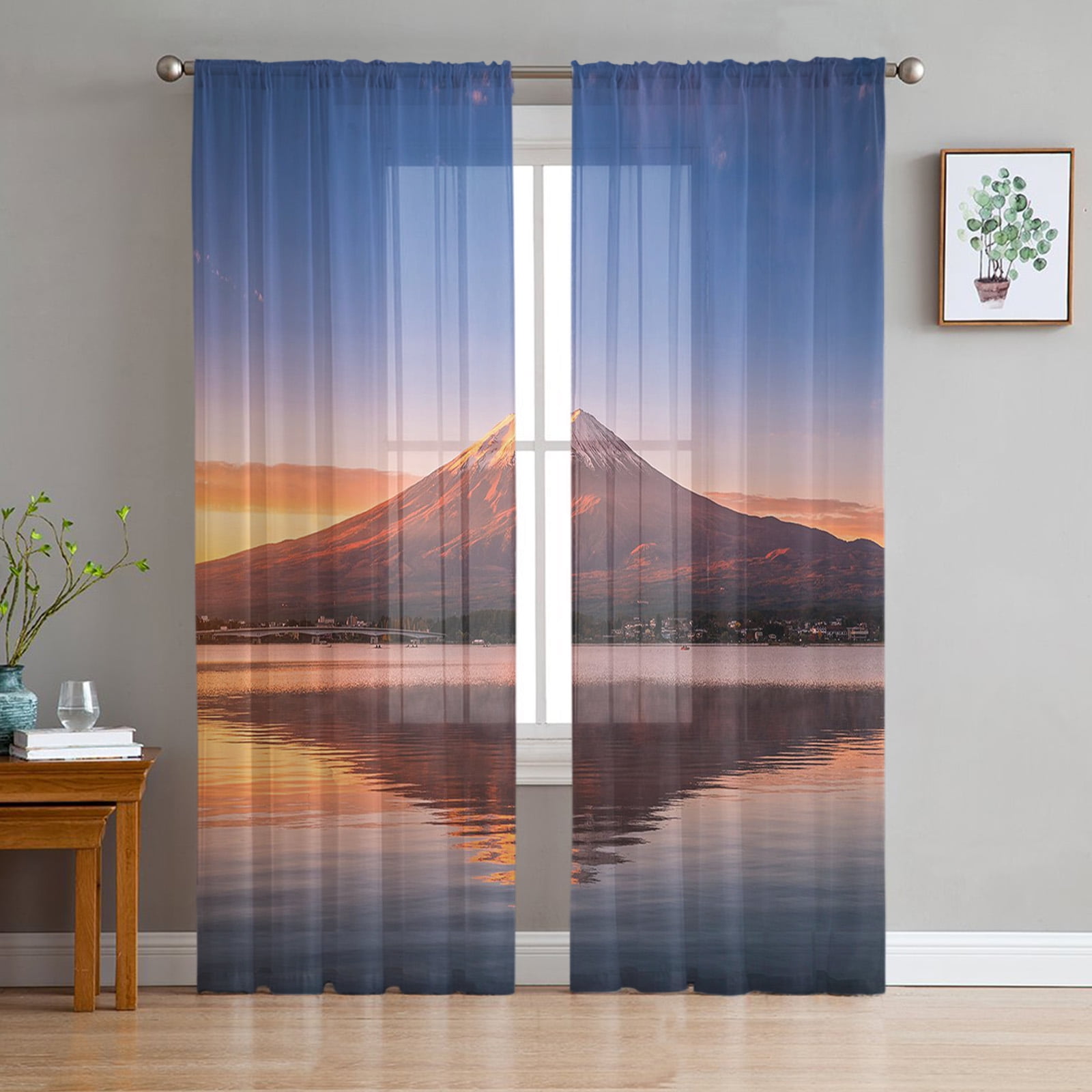 Mount Fuji With Cherry Blossom View From Lake Kawaguchiko Japan Sheer ...