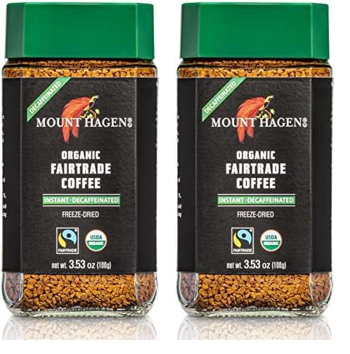 Mount Hagen 3.53oz Organic Freeze Dried Instant Decaf Coffee | Eco ...
