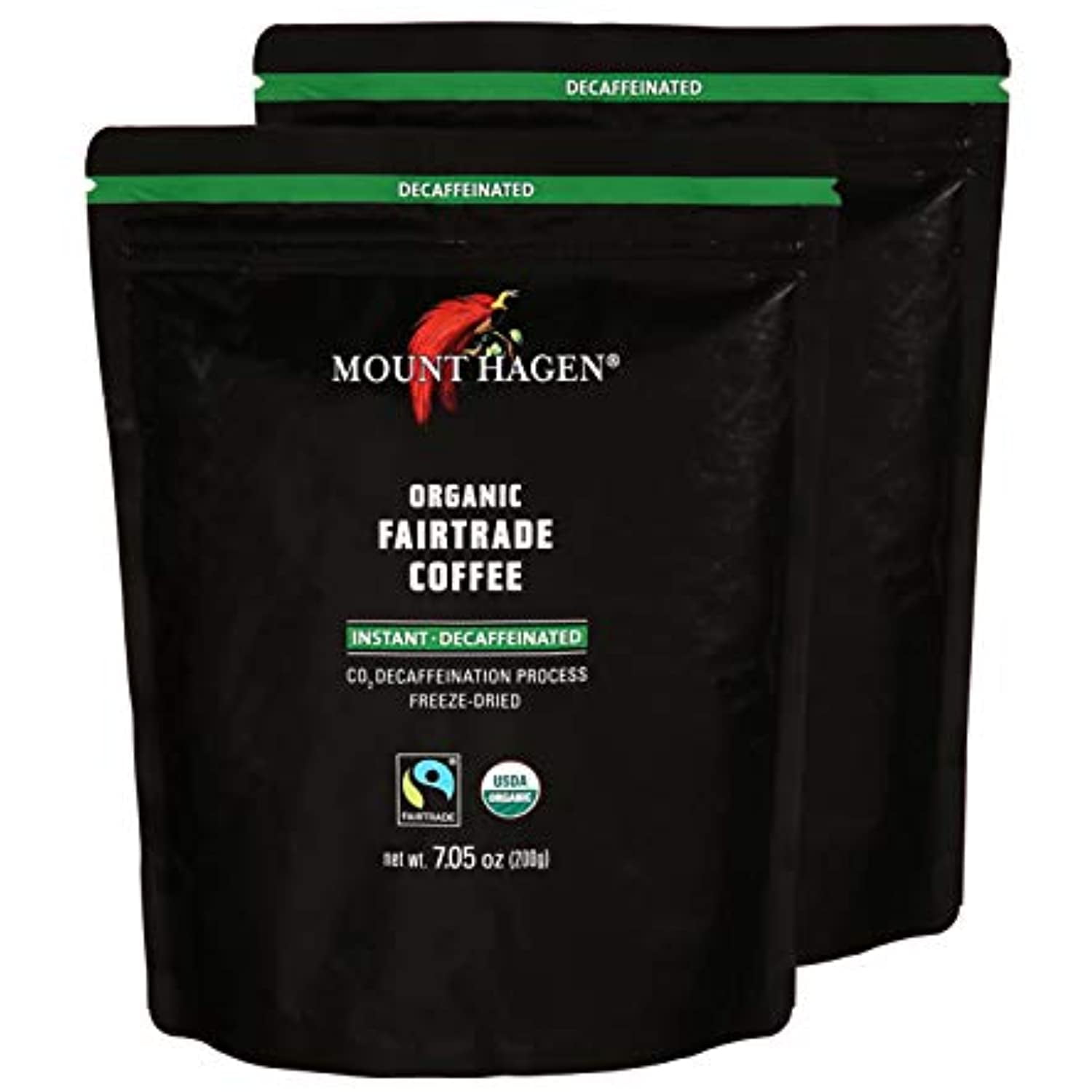 Mount Hagen Organic Fair Trade Decaf Instant Coffee, 7.05 Oz, 2 Pack ...