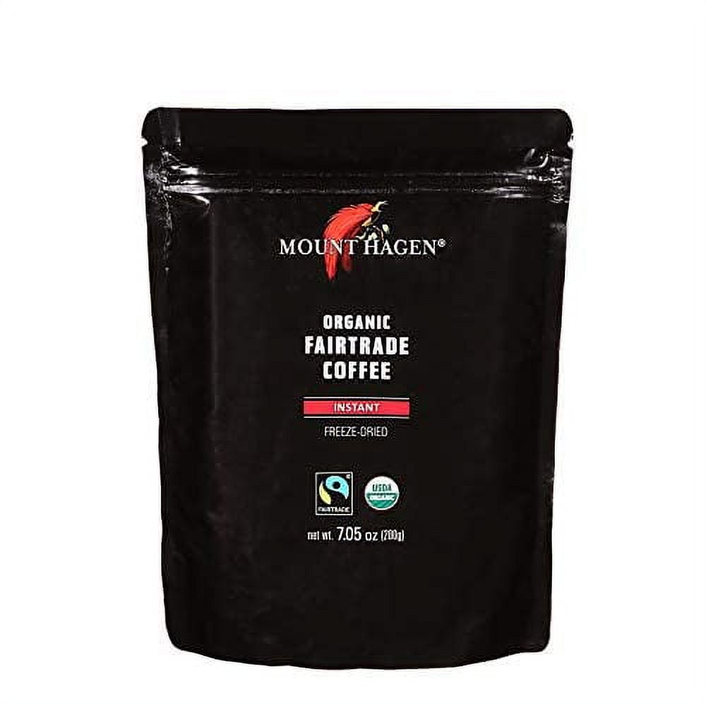Mount Hagen 7.05 Oz Organic Fair Trade Freeze Dried Instant Coffee Bulk ...