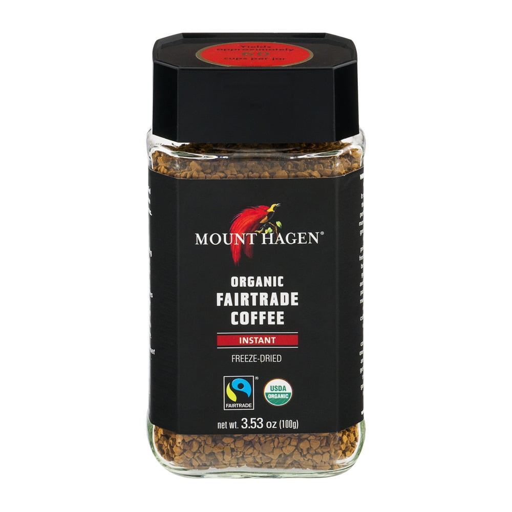 Mount Hagen, Freeze Dried Instant Coffee, 3.53 oz Organic - Walmart.com