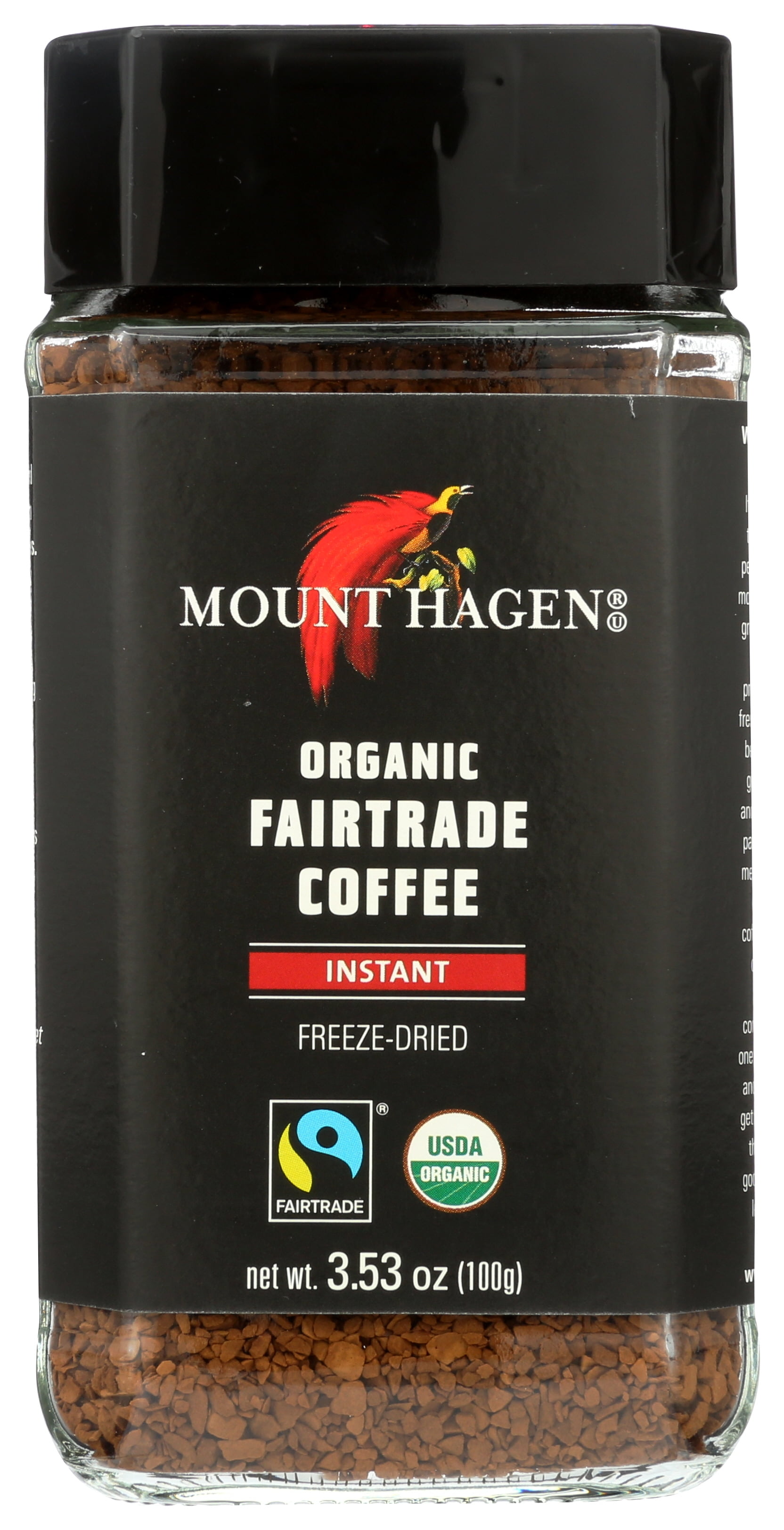 Mount Hagen Organic Freeze Dried Instant Coffee, 3.53 oz Jar - Walmart.com