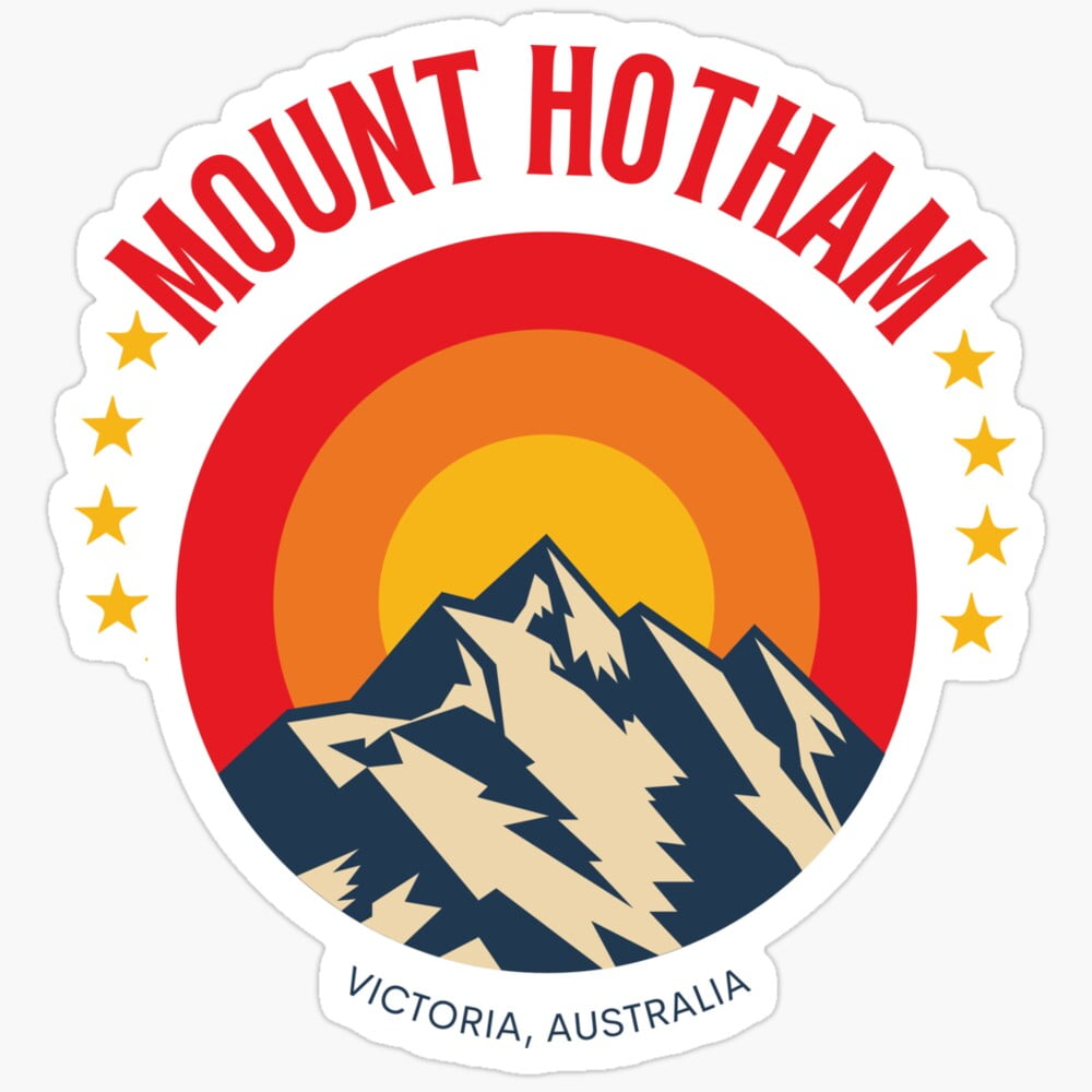 Mount Hotham Sticker Phone Decal Water Bottle Stickers Car Decals ...