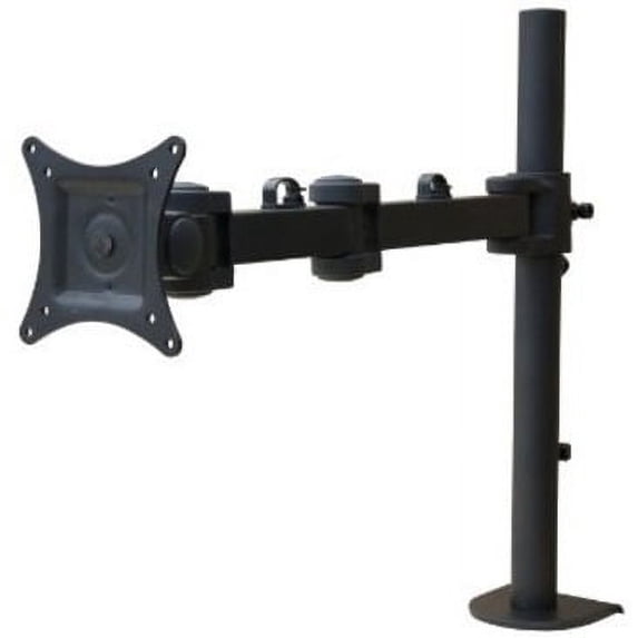 Mount-It! Articulating Single Arm PC Monitor Desk Mount Up to 27 Inches ...