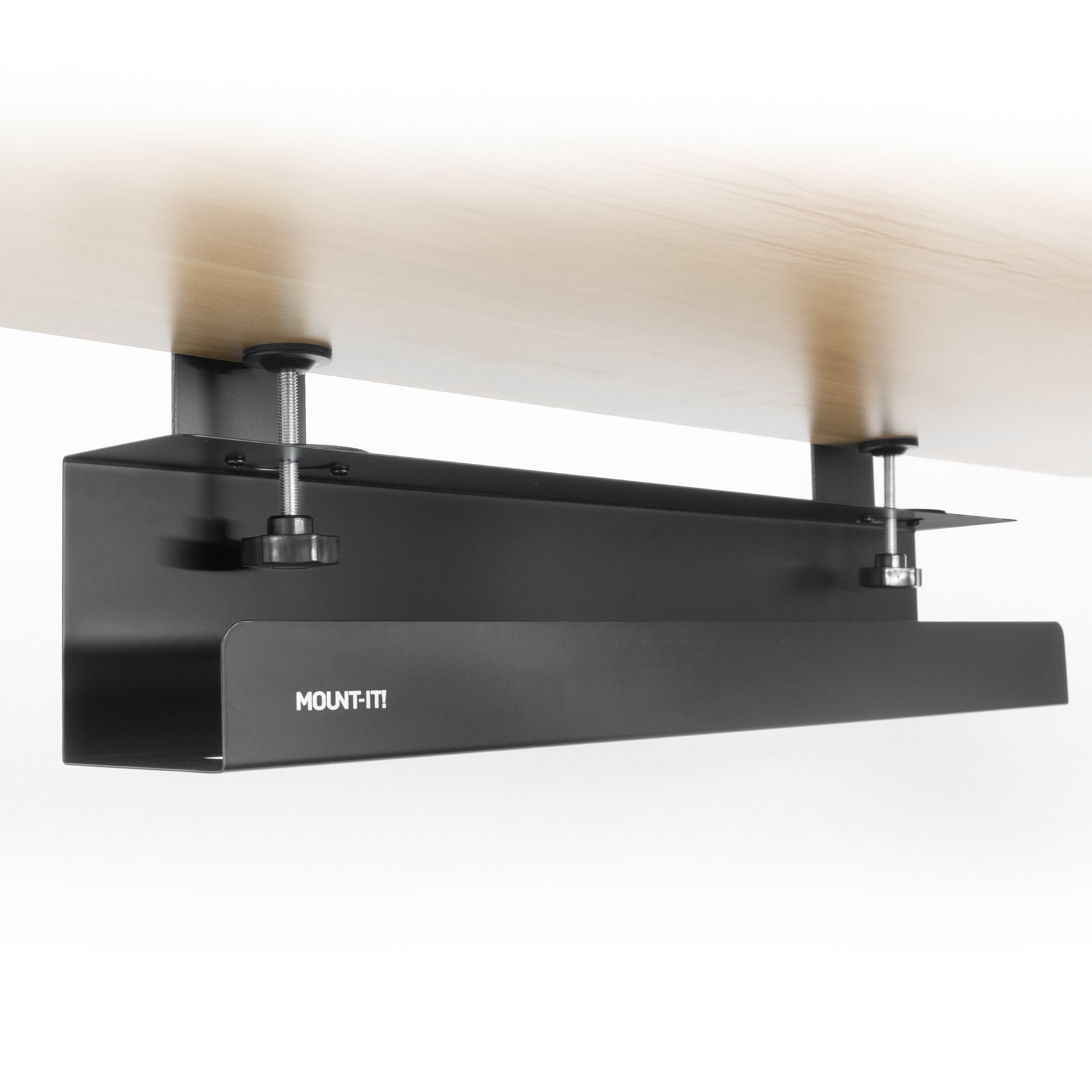 Mount-It! Clamp-On Under Desk Cable Management Tray – No-Drill Wire ...