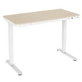 Mount-It! Compact Height Adjustable Sit-Stand Desk with Drawer USB Hub ...