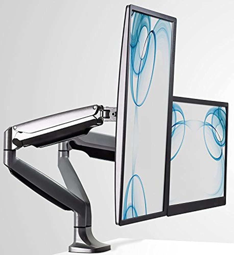 Mount-It! Dual Monitor Desk Mount | Fits 17-32 Inch Screens - Walmart.com