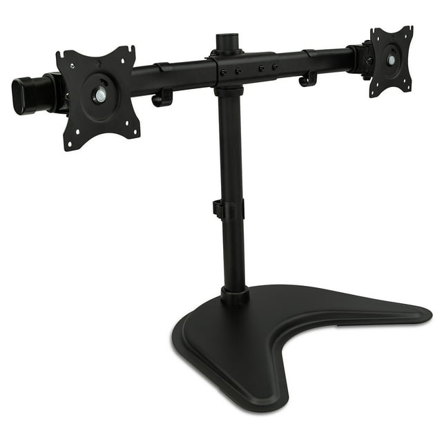 Mount-It! Adjustable Dual Monitor Desk Stand, Raises Two 13-27 Inch ...