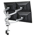 Mount-It! Full Motion Quad Monitor Desk Mount with Clamp and Grommet ...
