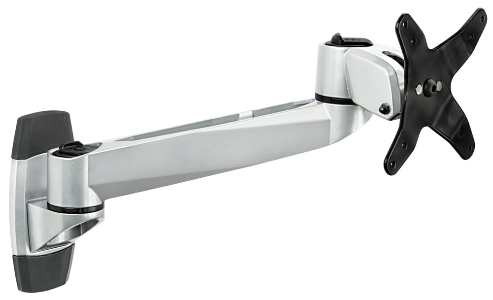 Mount-It! VESA Double-Jointed Full Motion Single Arm Monitor Wall Mount ...