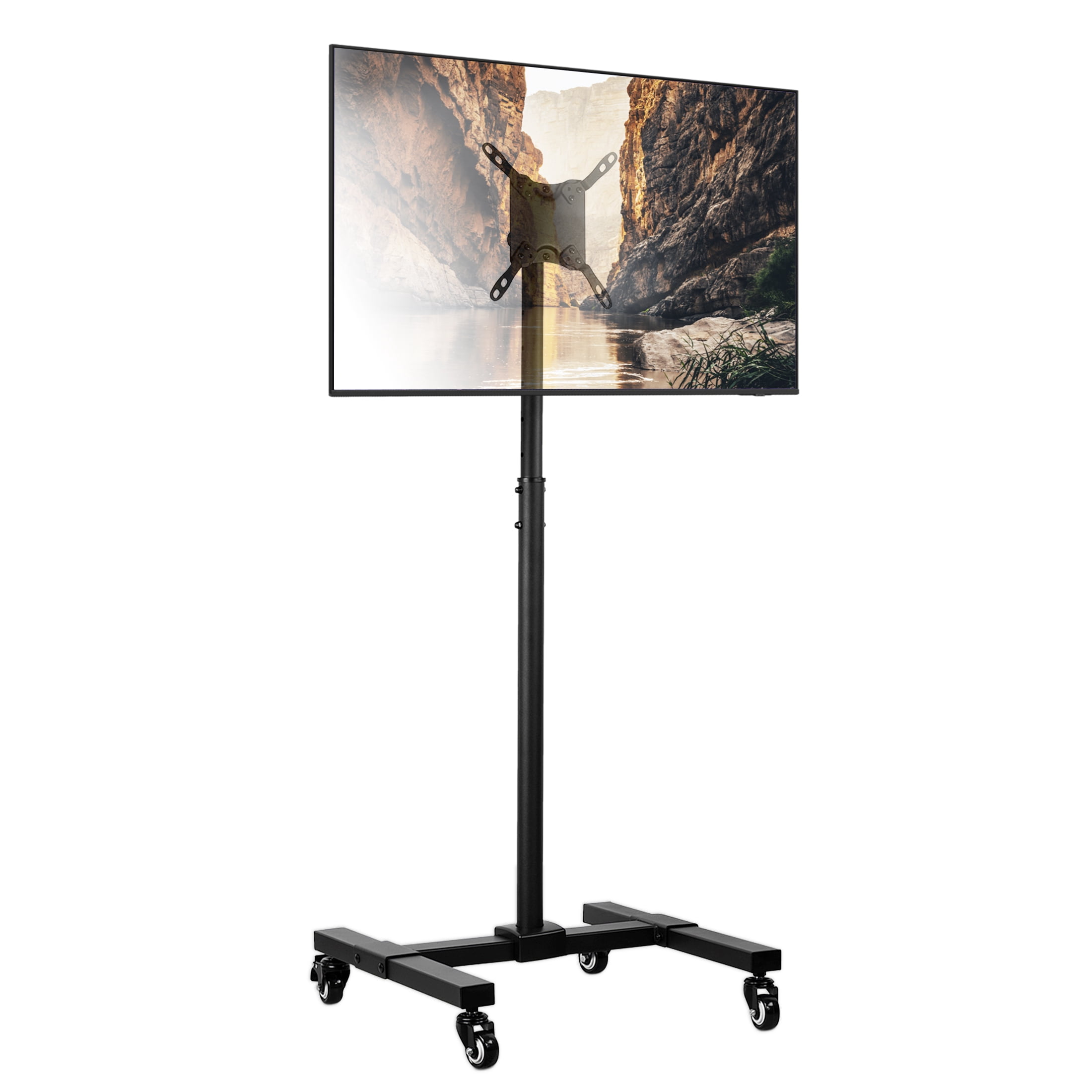 Mount-It! Mobile TV Cart, Fits 24-43" TVs, Height Adjustable Stand ...