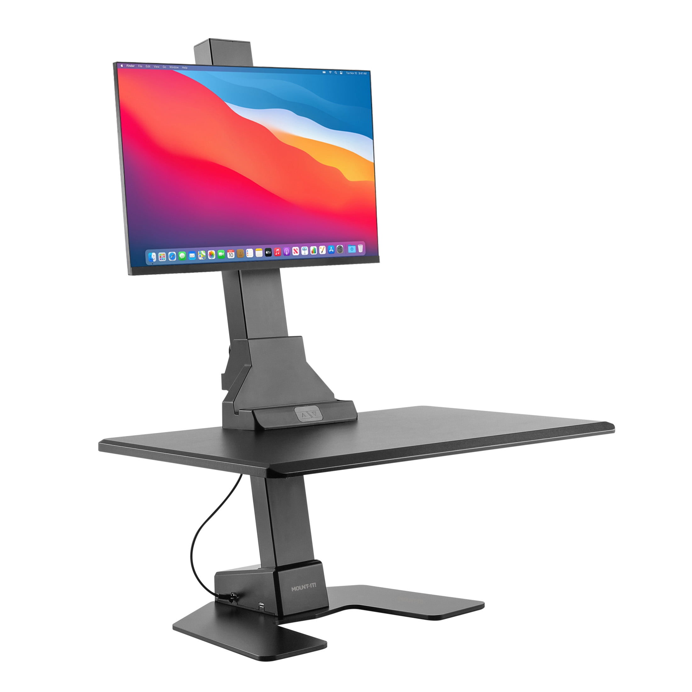 Mount-It! Motorized Sit-Stand Desk Converter | MI-7951 - Walmart.com