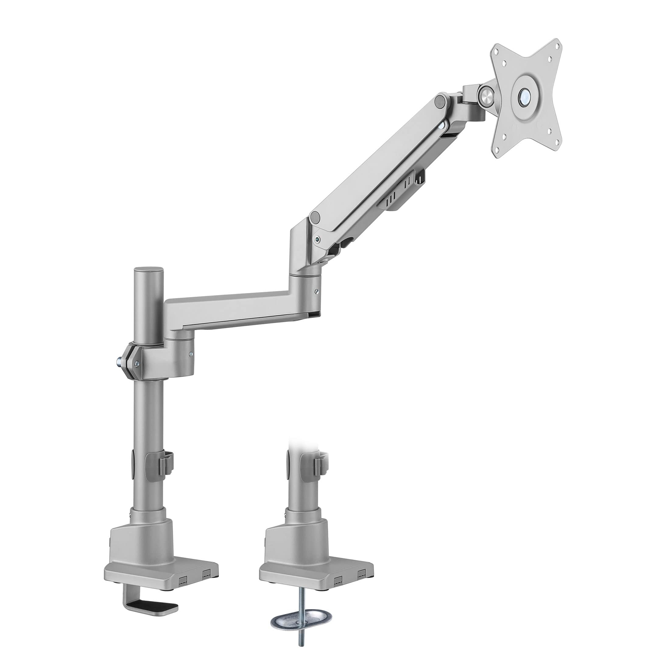 Mount-It! Single Monitor Desk Mount | Pole Mounted Gas Spring Monitor ...