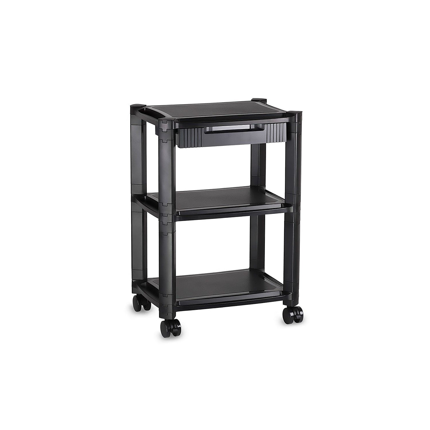 Mount-It! Three Tier Printer Stand with Wheels Black (MI-7855 ...