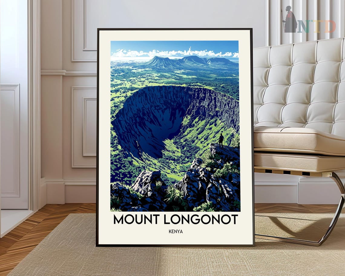 Mount Longonot Poster, Mt Longonot Print, Mt Longonot Kenya, Mt ...
