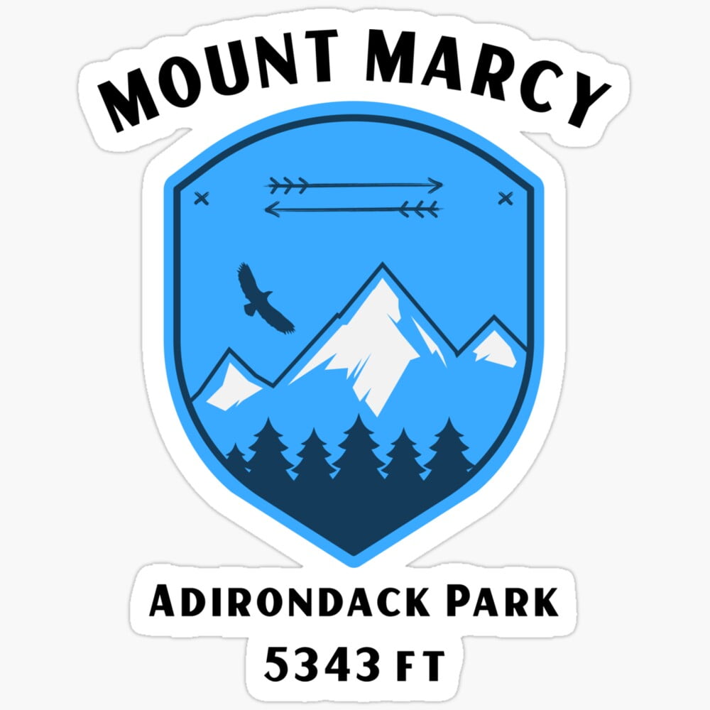 Mount Marcy Adirondacks Sticker Phone Decal Water Bottle Stickers Car ...