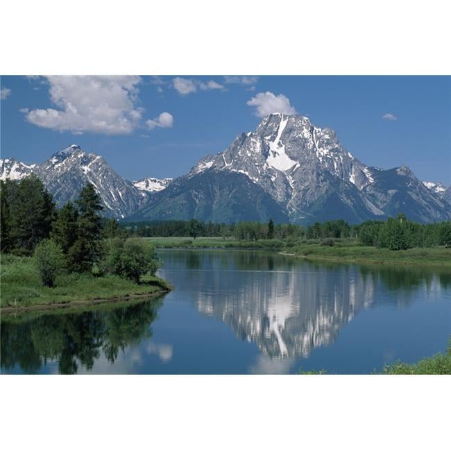 Mount Moran And Snake River Poster Print - Walmart.com