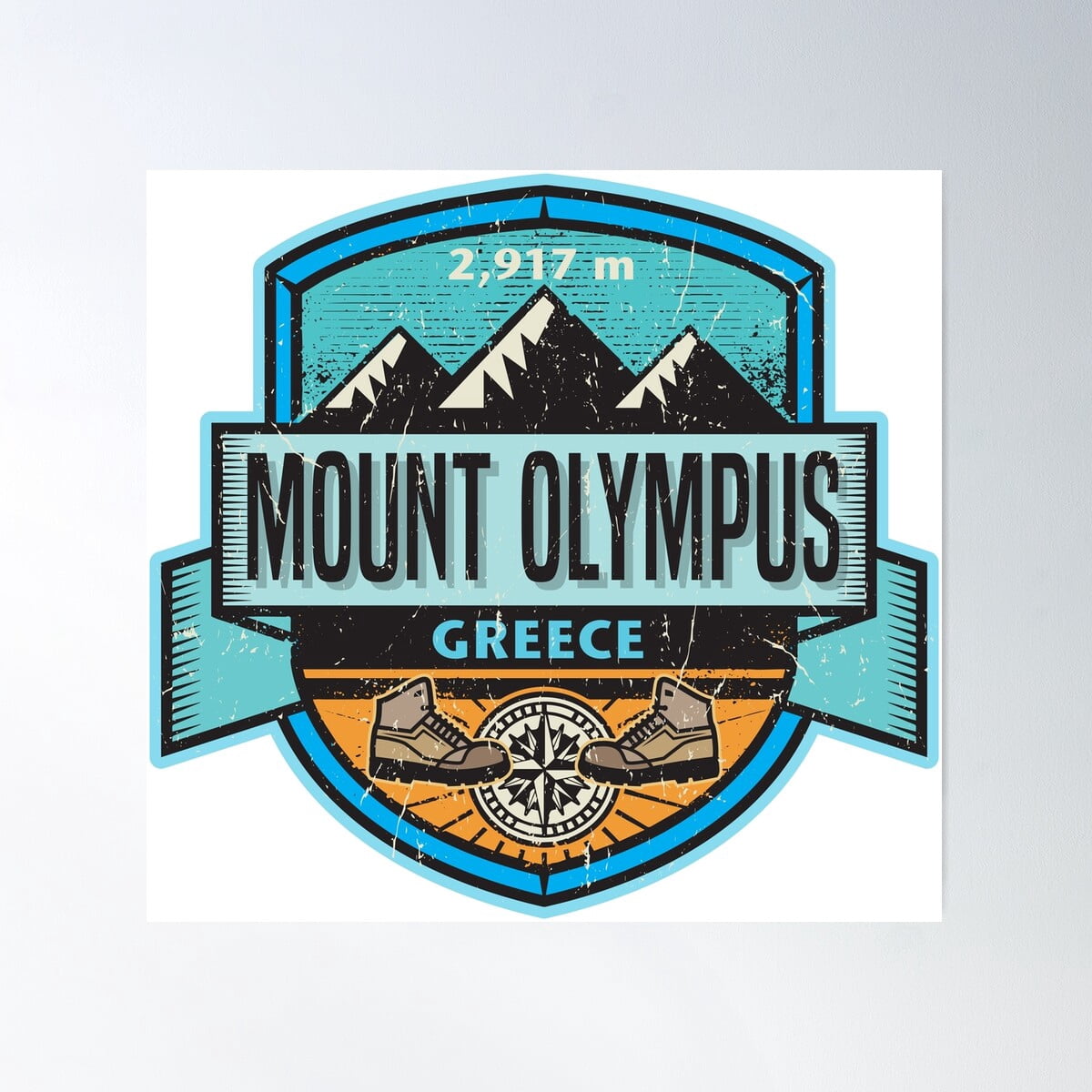 Mount Olympus, Greece Poster Wall Art, Modern Wall Decor For Living ...