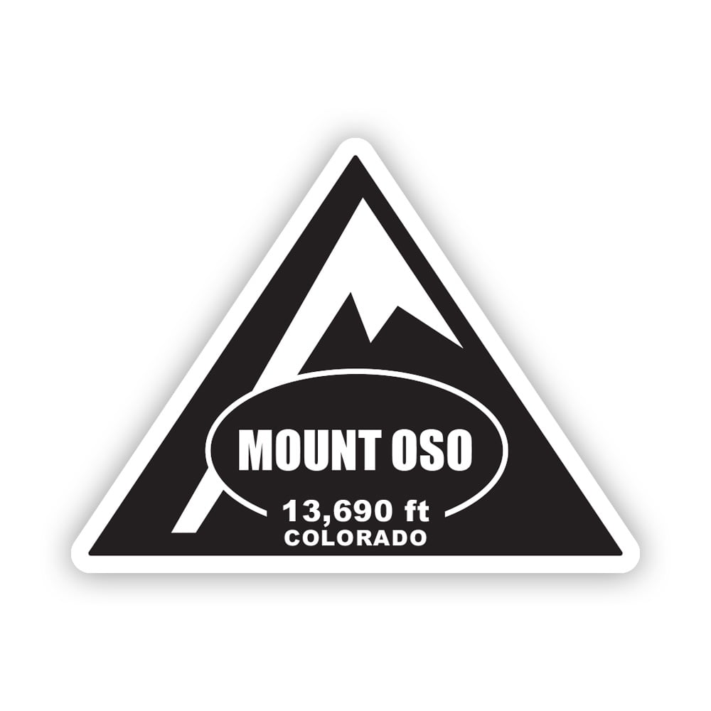 Mount Oso Sticker Decal - Self Adhesive Vinyl - Weatherproof - Made in ...