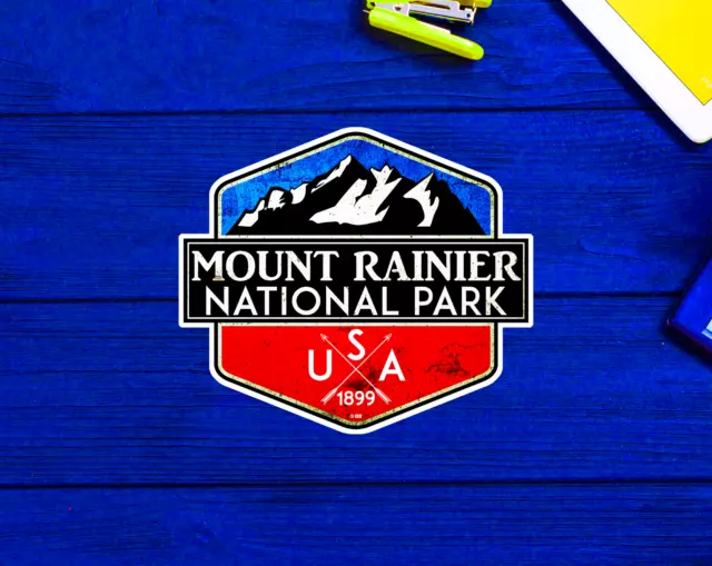 Mount Rainier Decal Sticker National Park Washington Phone Decal Water ...