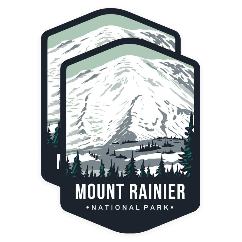 Mount Rainier National Park Bumper Sticker - US National Park - 5 ...