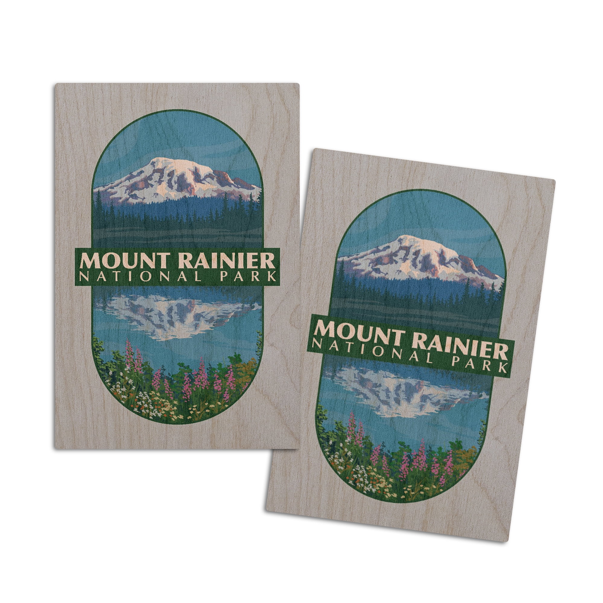 Mount Rainier National Park, Washington, Reflection Lake, Contour (4x6 ...