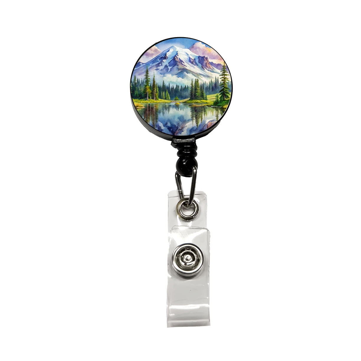 Mount Rainier National Park Washington Watercolor Style Retractable ...