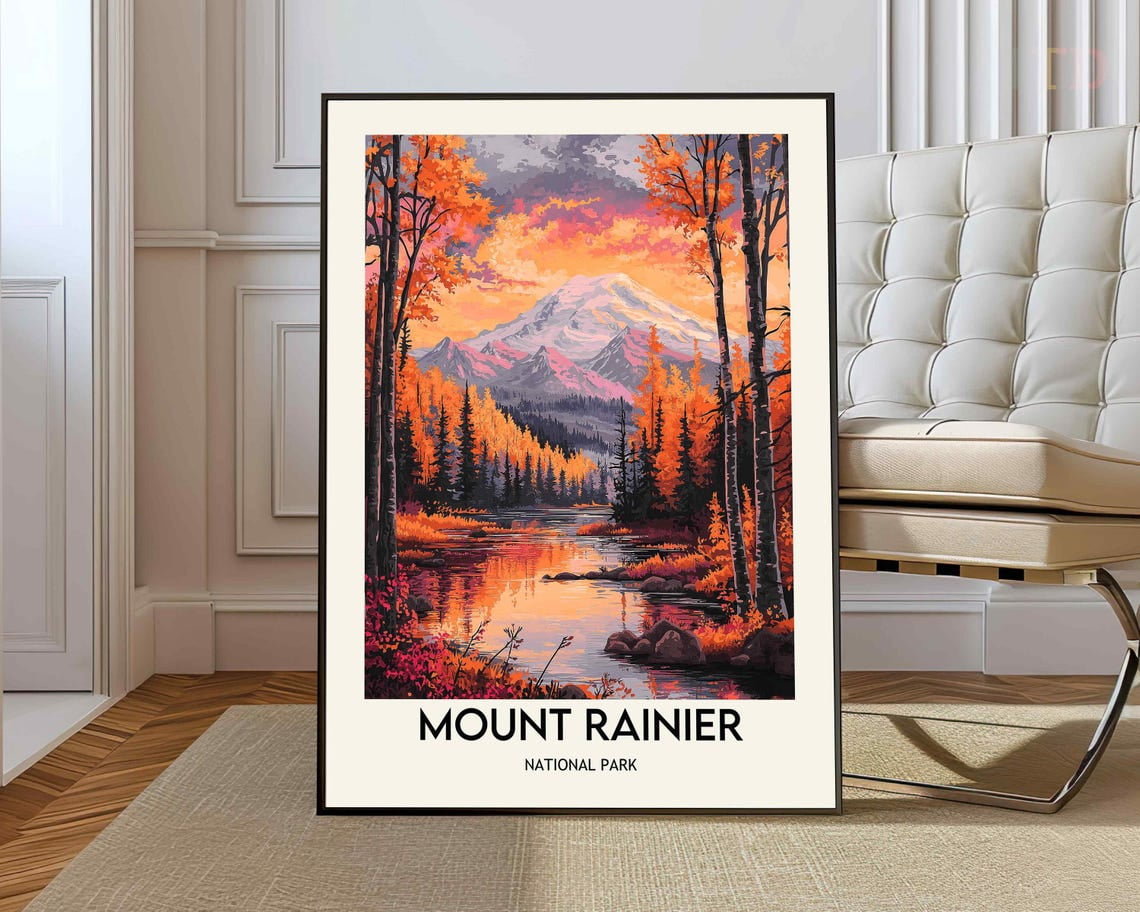 Mount Rainier Print, Mount Rainier Poster, Mount Rainier Photography ...
