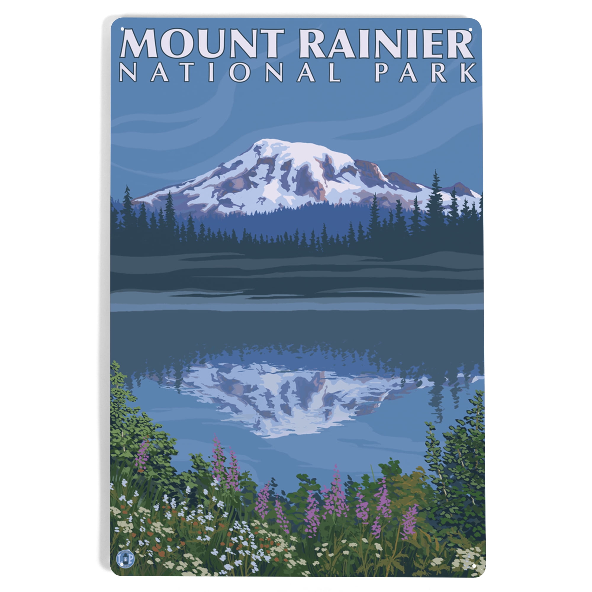 Mount Rainier, Washington, Reflection Lake (12x18 Aluminum Art, Indoor ...