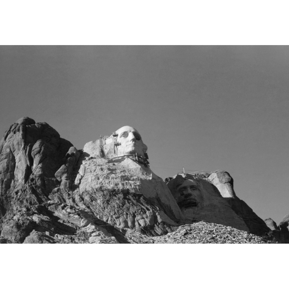 Mount Rushmore C1936. Nview Of The Construction Of Mount Rushmore In ...