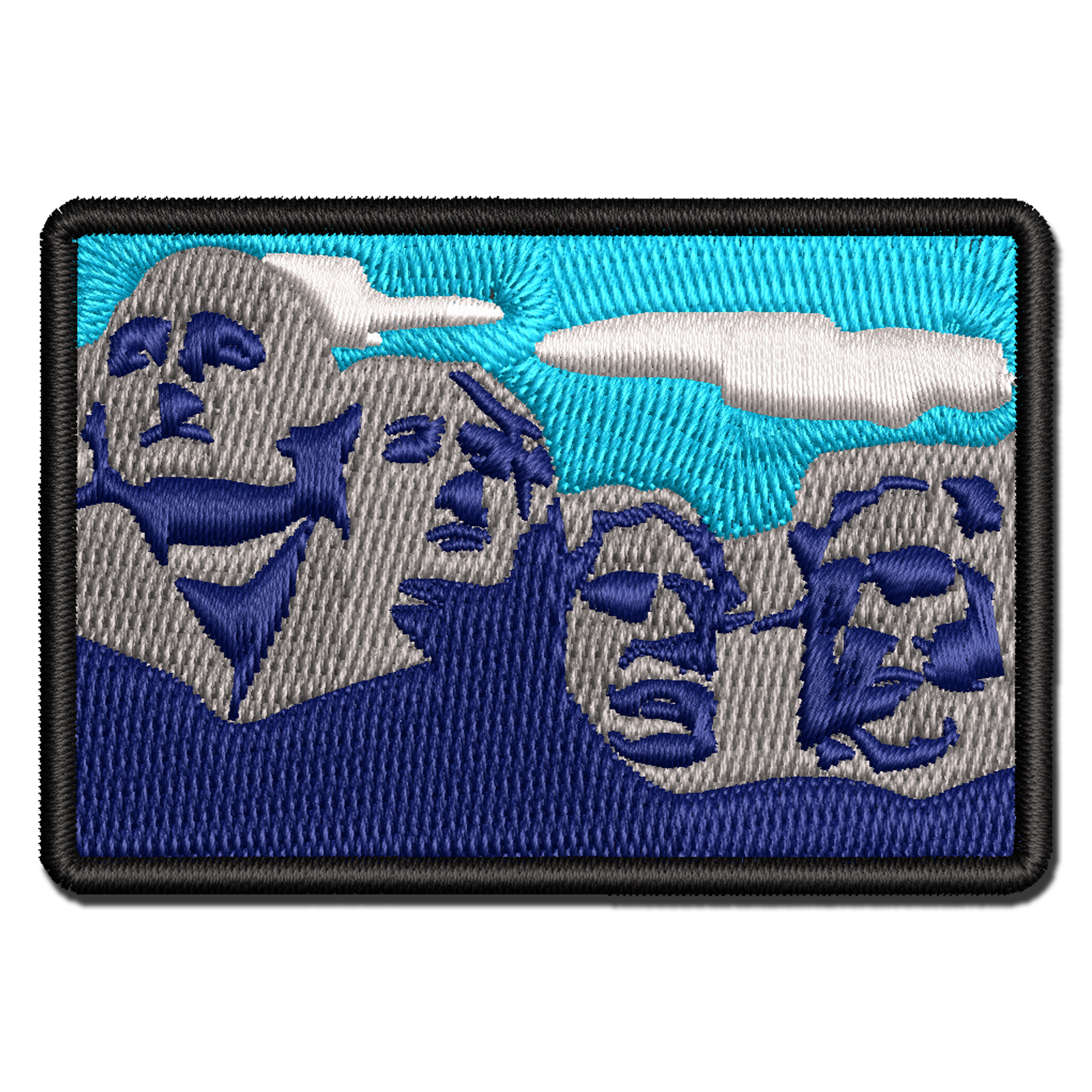 Mount Rushmore National Memorial Landmark US Presidents Applique Multi ...