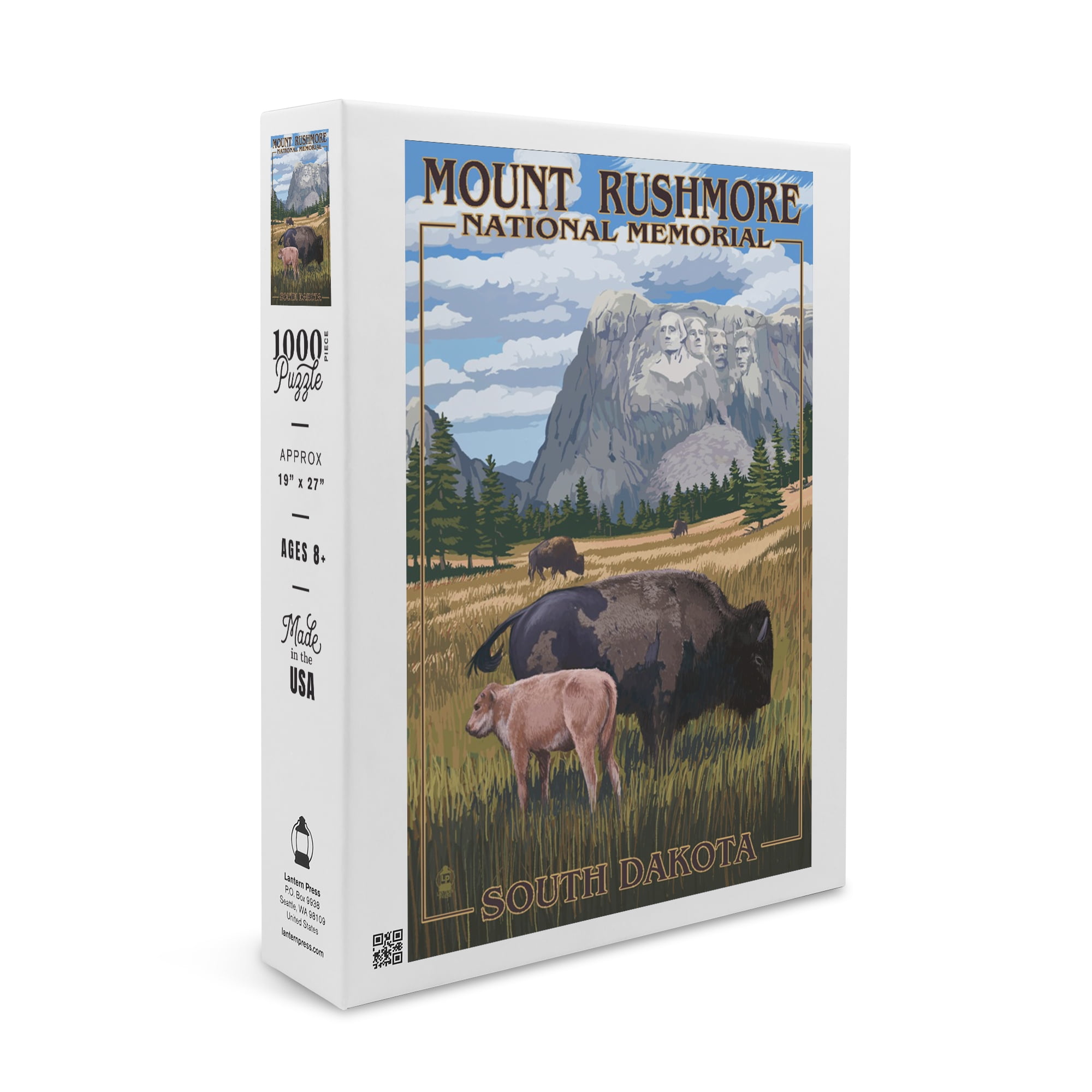 Mount Rushmore National Memorial, South Dakota, Bison Scene (1000 Piece ...