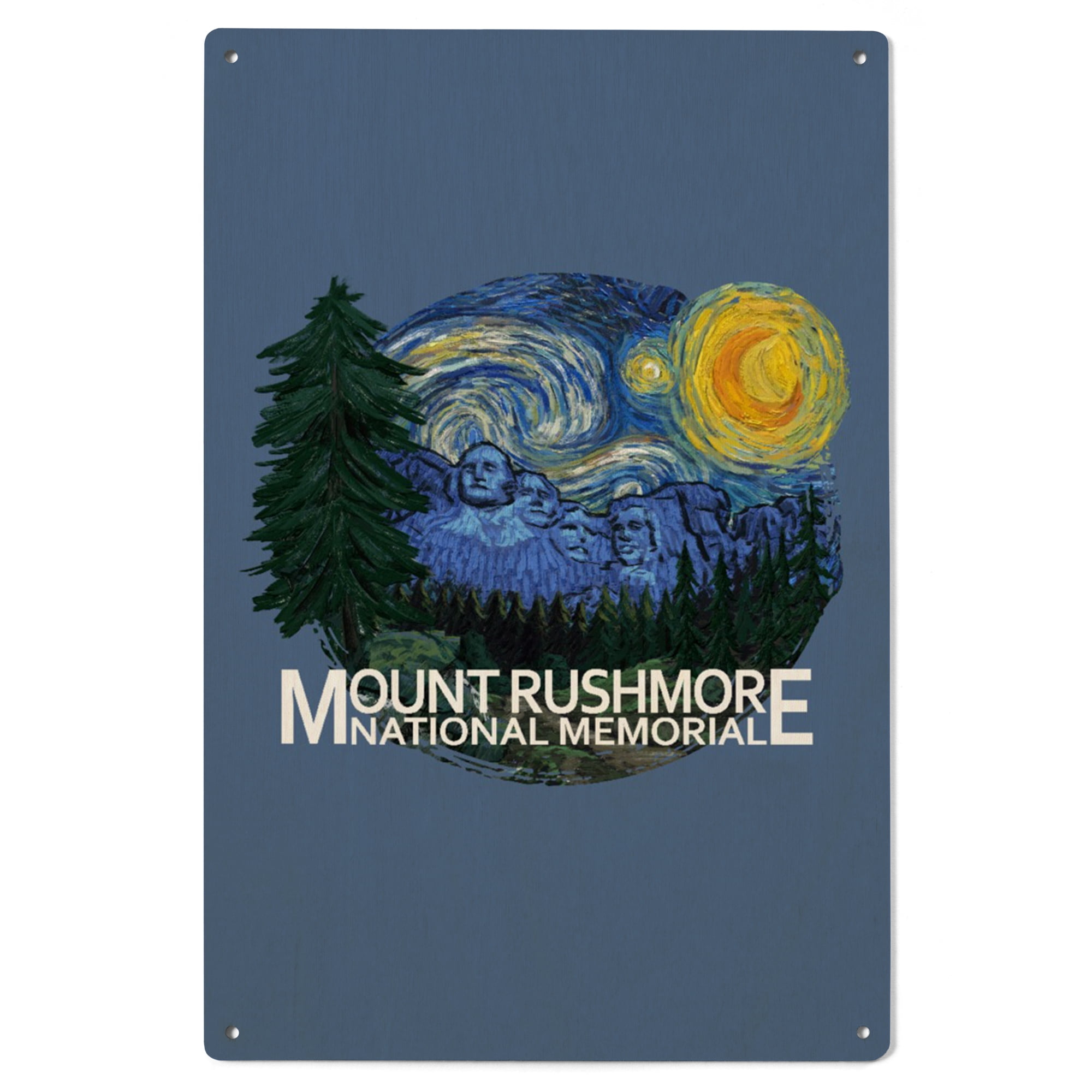 Mount Rushmore National Memorial, South Dakota, Starry Night, Contour ...