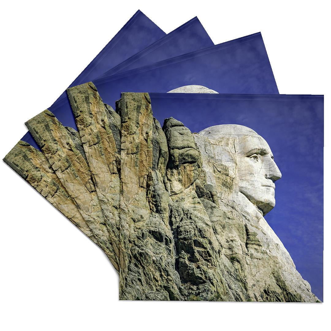 3drose, Mount Rushmore National Monument Washington Profile, Set of 4 ...