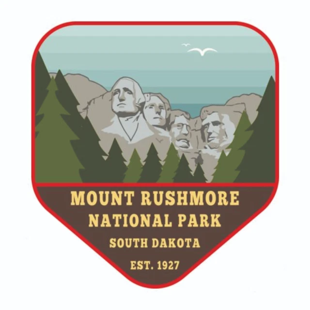 Mount Rushmore National Park Sticker South Dakota National Park Decal ...