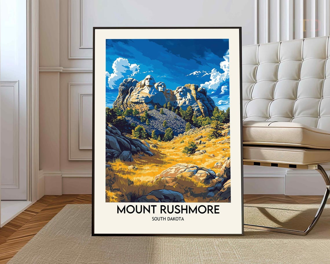 Mount Rushmore Poster, Mount Rushmore Print, Mount Rushmore Artwork ...
