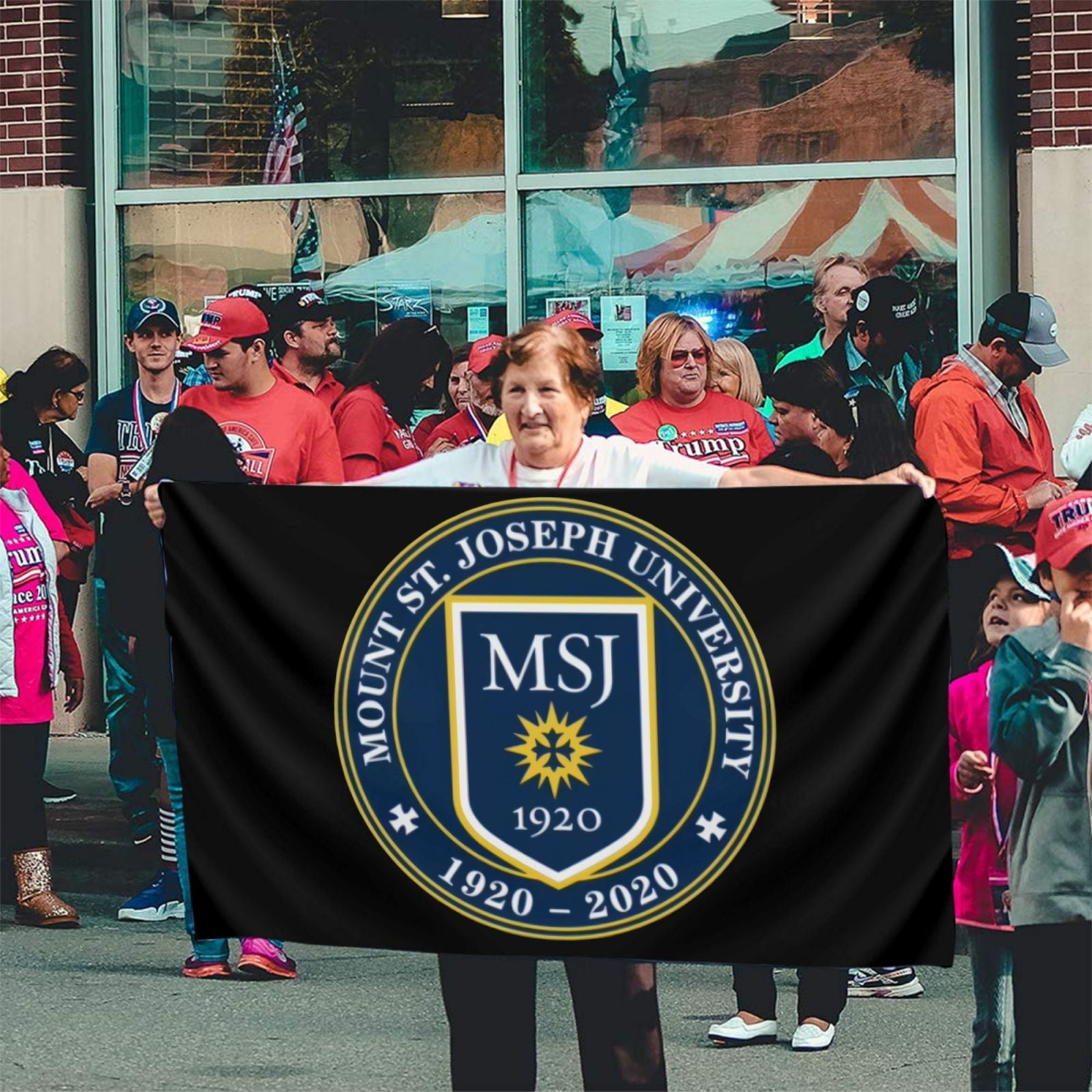 Mount Saint Joseph University Logo Banner Breeze Flag Outdoor Flags ...