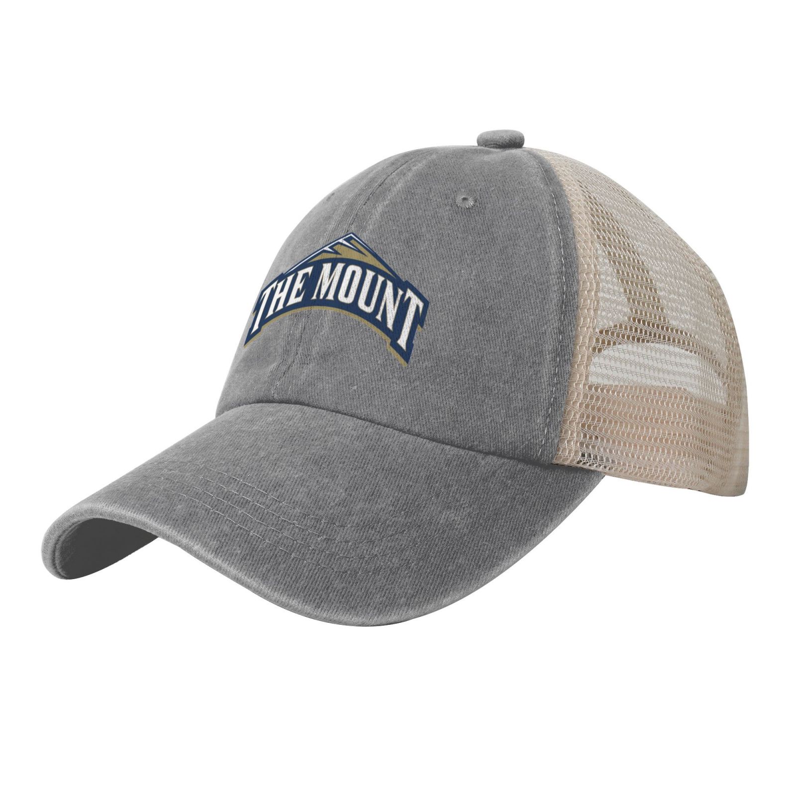 Mount Saint Mary'S University Logo Cowboy Vintage Mesh Baseball Cap ...