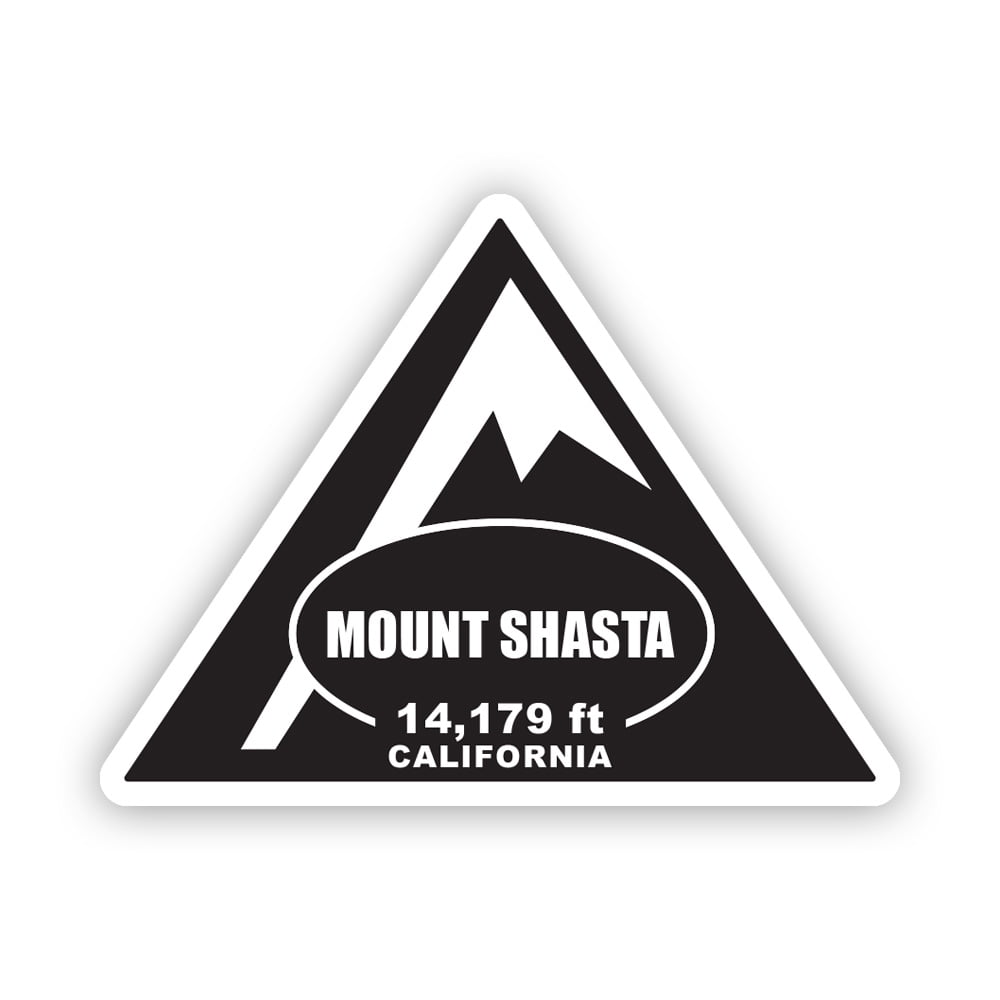Mount Shasta Sticker Decal - Self Adhesive Vinyl - Weatherproof - Made ...