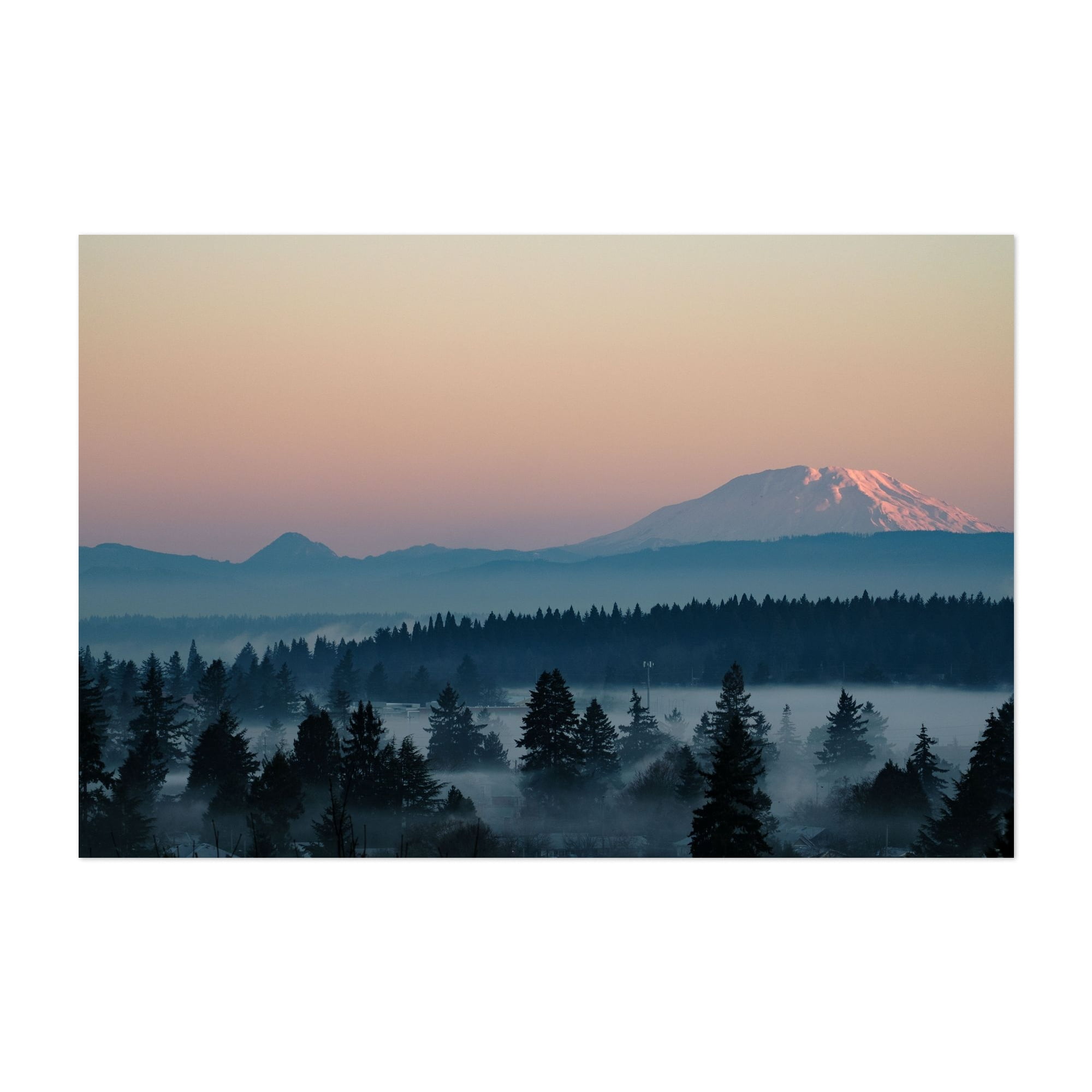 Mount St. Helens and Goat Mountain at Dawn - Portland Oregon ...