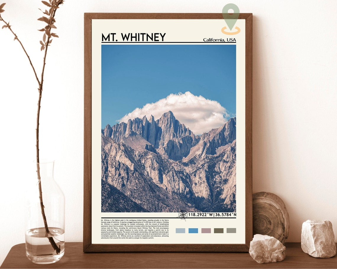 Mount Whitney Print, Mount Whitney Poster, Mount Whitney Wall Art ...