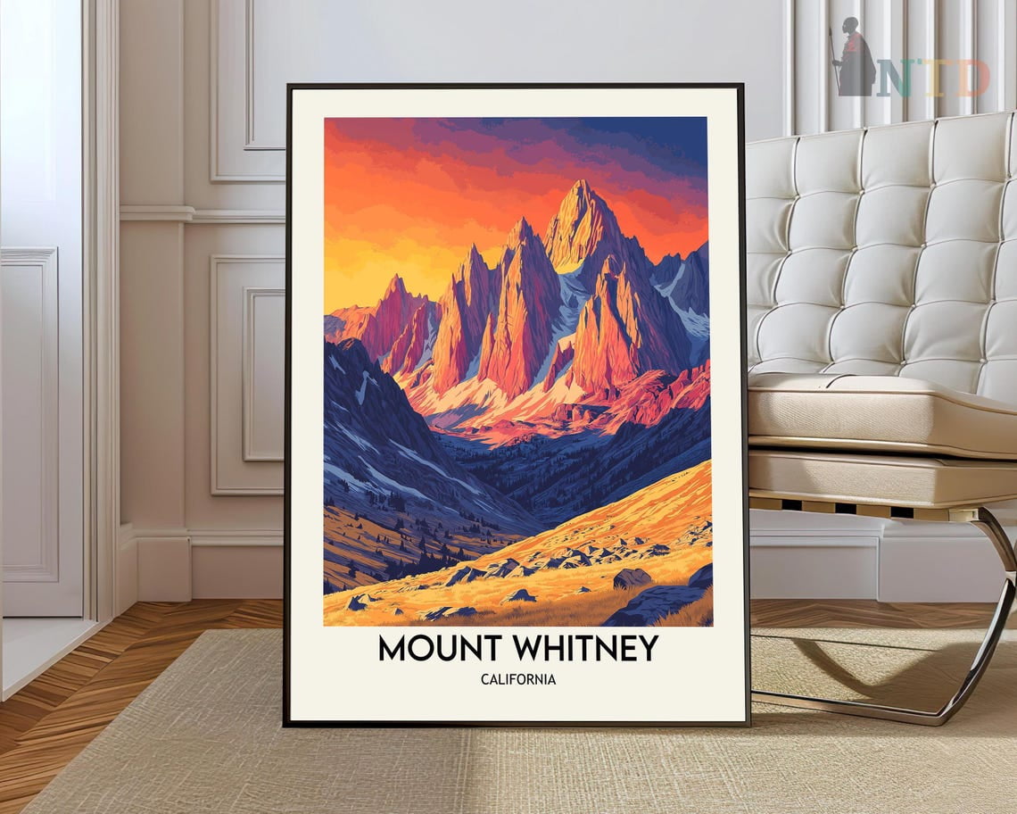 Mount Whitney Print, Mount Whitney Poster, Mount Whitneymount Whitney ...