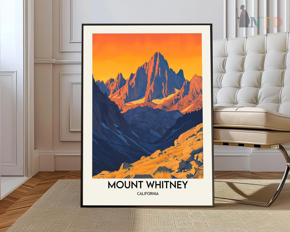 Mount Whitney Print, Mount Whitney Wall Art, Mount Whitney Poster ...