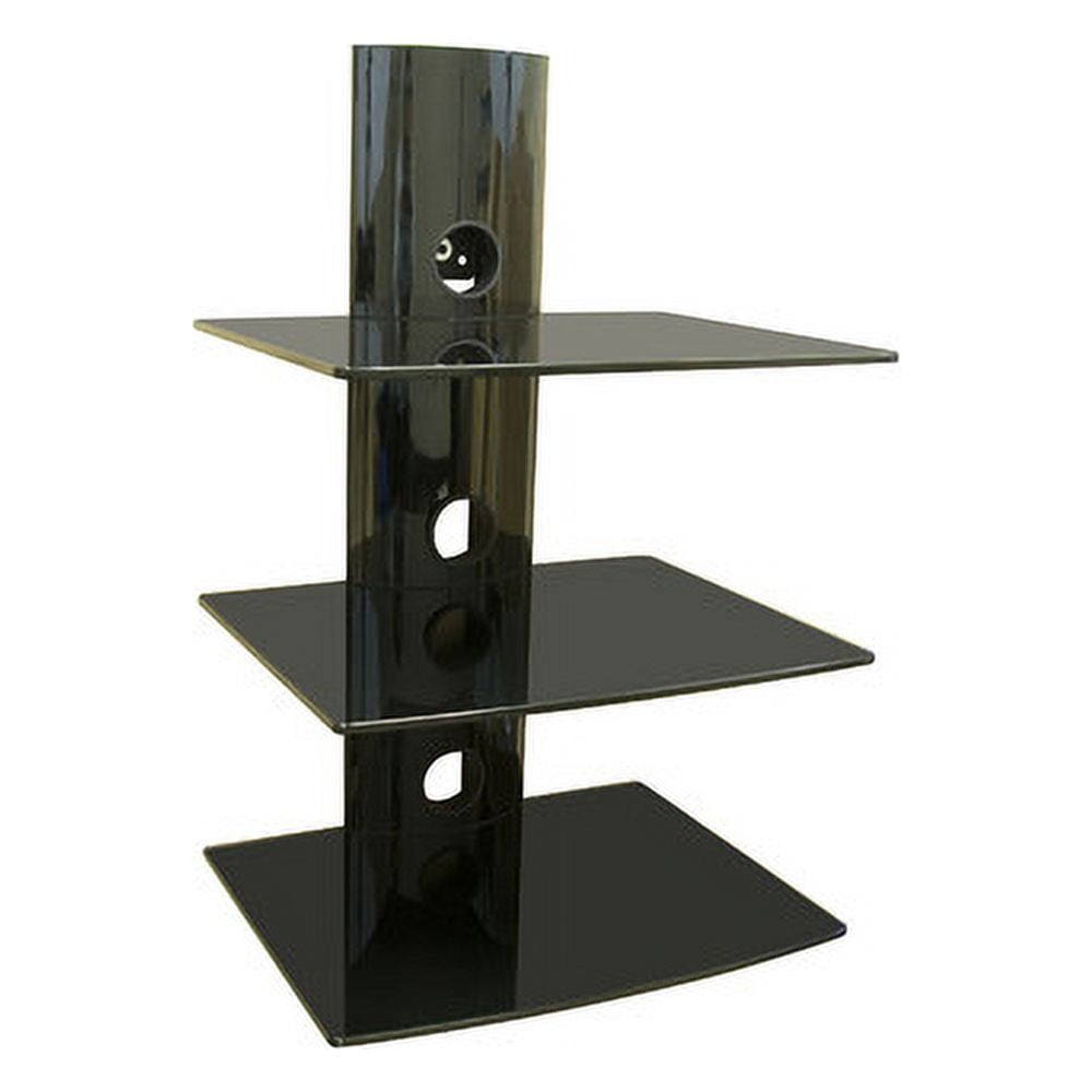 Mount-it Triple Glass DVD/DVR/Component Wall Mount Shelf - Walmart.com