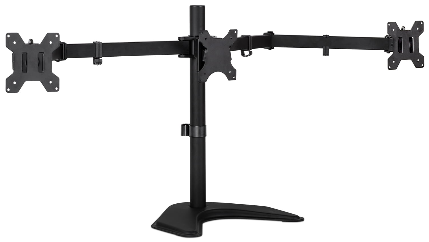 Mount-it! Triple Monitor Stand with Swivel & Vertical Adjustment, Heavy ...