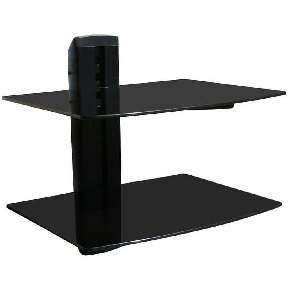 Mount-it Wall Mounted AV Component Shelving System with 2 Adjustable ...