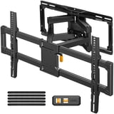 MountFTV Full Motion TV Wall Mount Bracket with Tool-Free Tilt, Holds ...